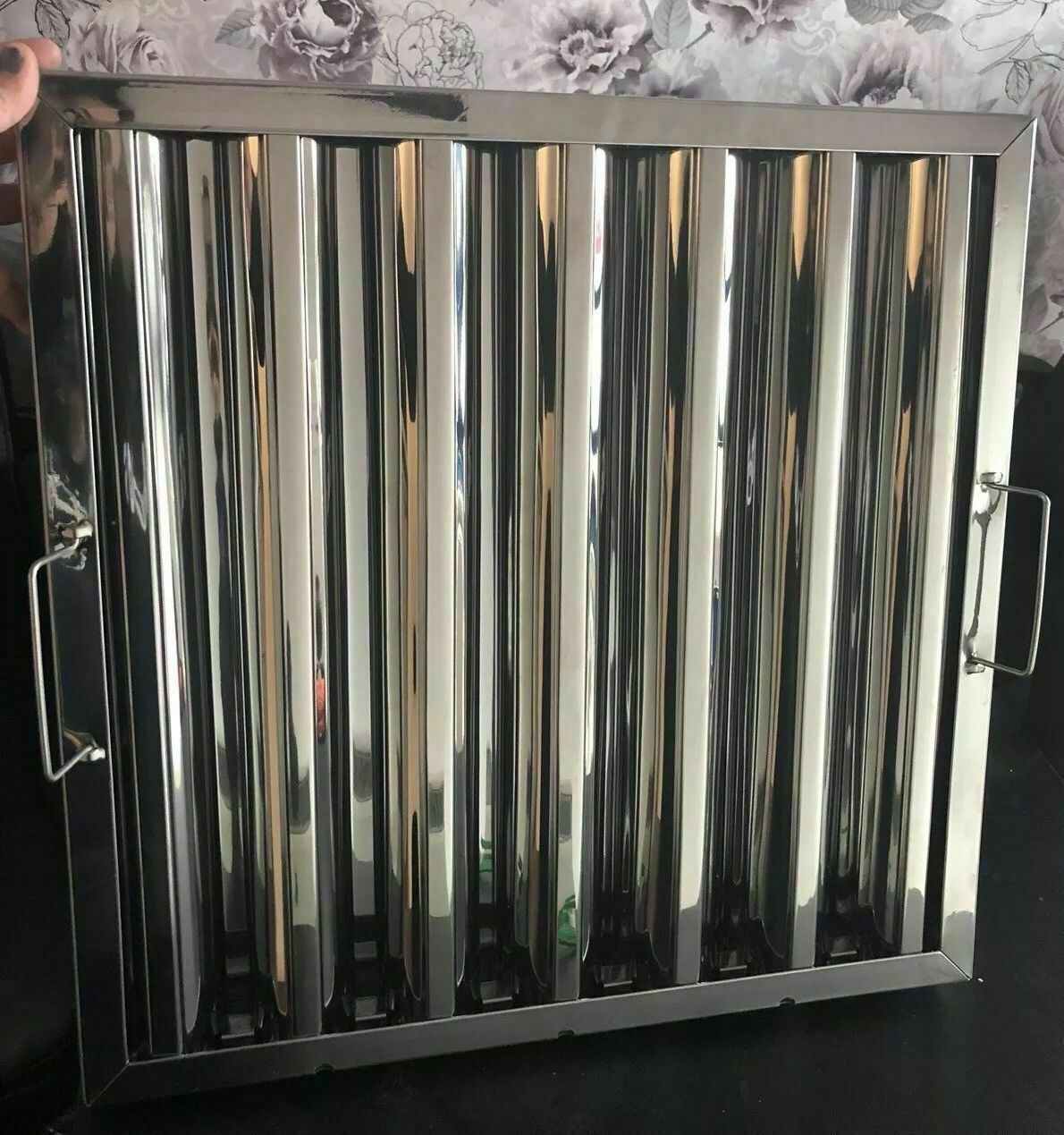 Stainless Steel Baffle Grease Filter Canopy Hood Filter Kitchen ...