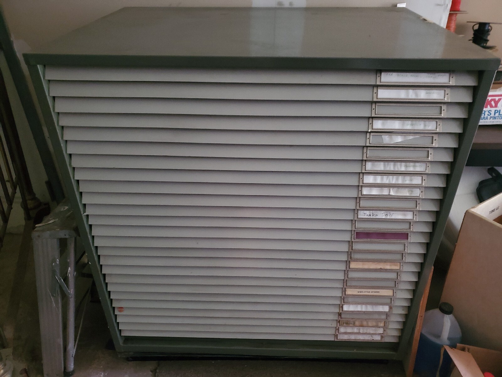 Very Large STACOR 25 Drawer Flat File Cabinet 41W x 29D x 47H | eBay