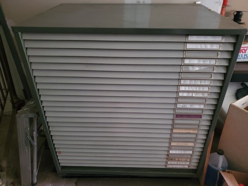 Very Large STACOR 25 Drawer Flat File Cabinet 41W x 29D x 47H | eBay