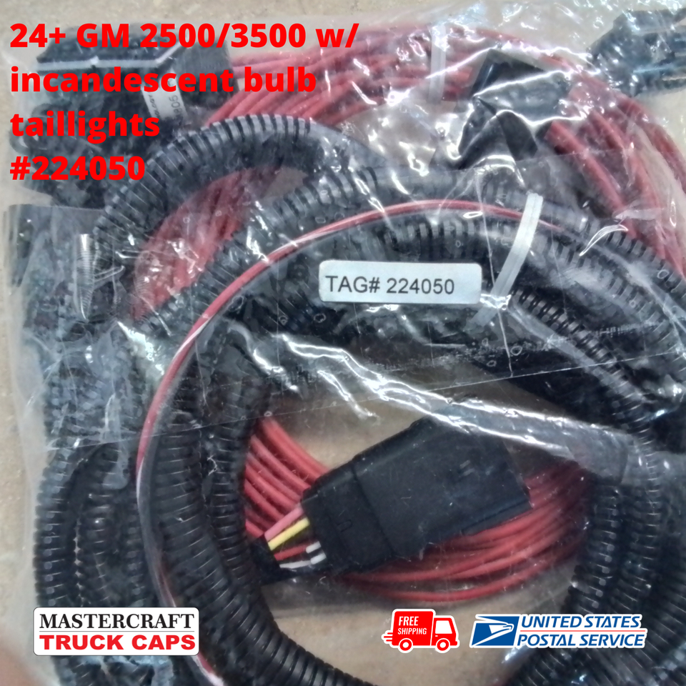 Chevy/GMC 2500 3500 no splice truck cap wiring harness Leer #224050 | eBay