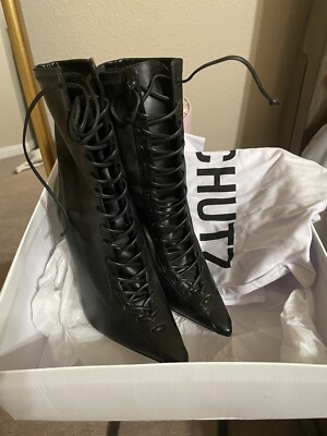 Shutz Woman’s Lace Up Boots | eBay