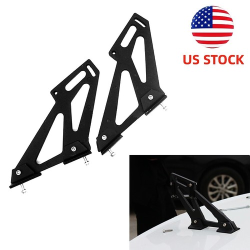US Car Rear Wing Refit Trunk Spoiler Legs Bracket Mount Plates Aluminum ...