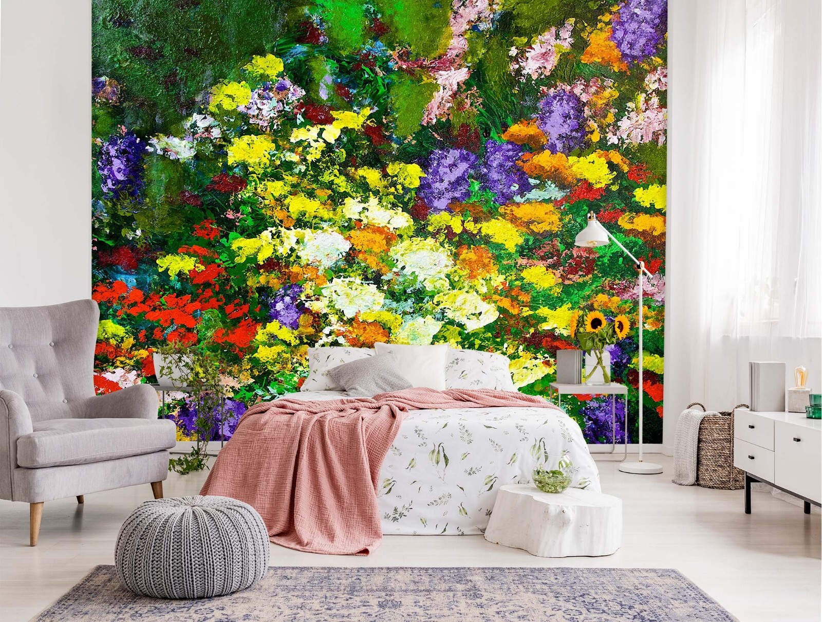 3D Bright Flowers A711 Wallpaper Wall Mural Self-adhesive Allan P Amy | eBay Australia