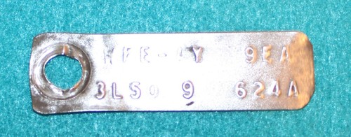 1979 Ford U150 Bronco ORIG 3L50 9" REAR END AXLE DIFFERENTIAL TAG ...