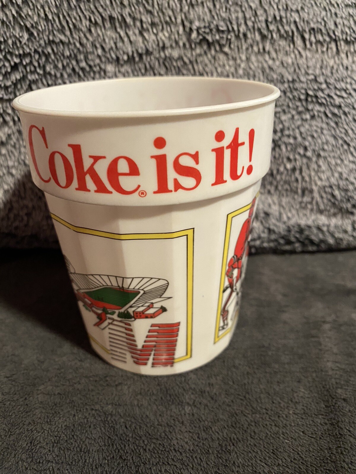 Coca Cola Maryland Vintage Plastic Cup Football Coke Is It Used | eBay