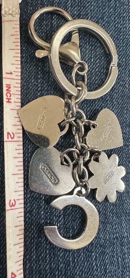 Coach Vintage Rhinestone Heart Flower Signature C Bag Tote Purse ...