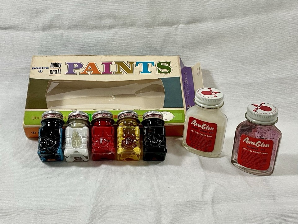 Vintage '60s Pactra Paint Kit For Model Builders 'Namel Paint Aero ...