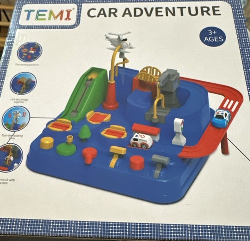 TEMI Kids Race Track Toys with Mini Cars - Puzzle Rail Car Adventure ...