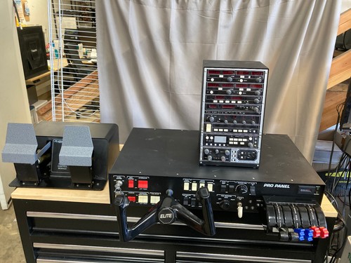 Elite Pro Panel Flight Simulator + Communications Cluster & Rudder ...