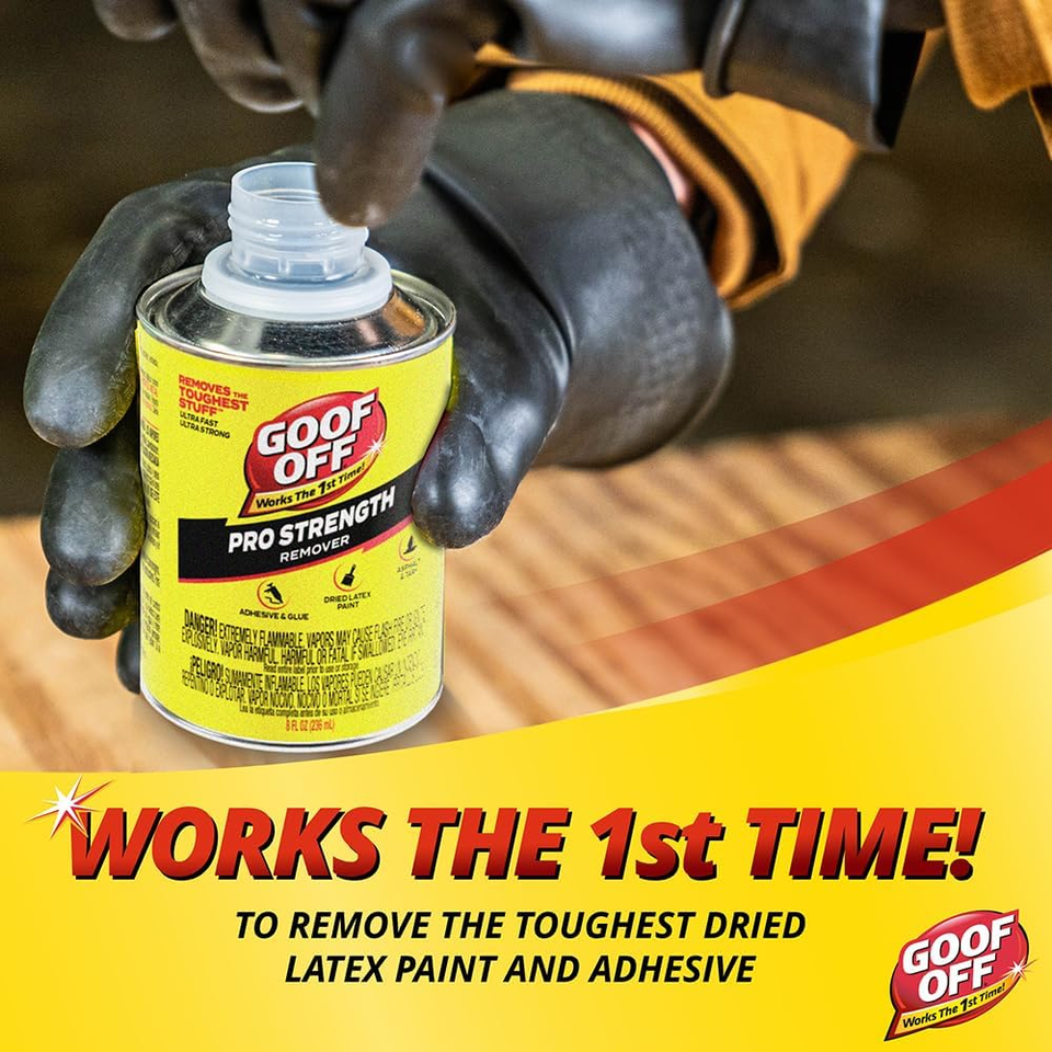 Goof off Pro Strength Remover, 8 Oz. Metal Can 7445000006059| eBay