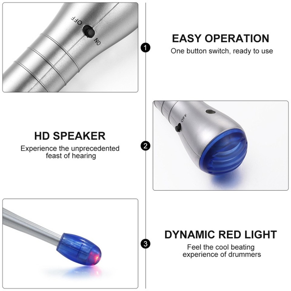 2Pcs Electronic AirDrum Rock Electric Drum Sticks Rhythm Stick ...