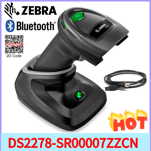 Zebra DS2278-SR00007ZZCN Wireless Bluetooth Barcode Scanner mit USB ...