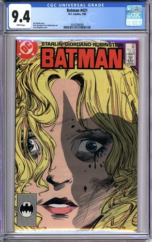 Batman #421 CGC 9.4 NM near mint white pages DC comics 0343288009 | eBay