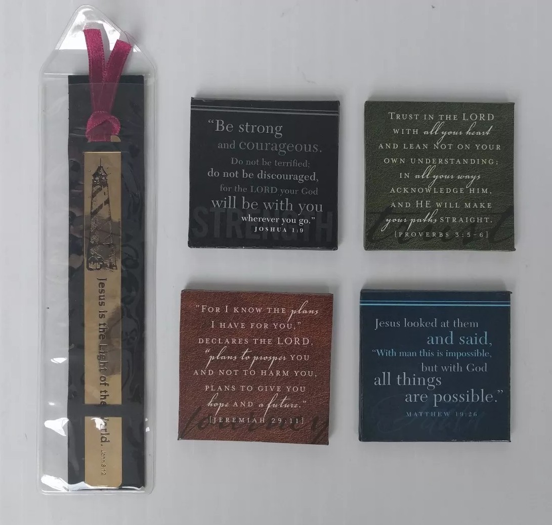 Golden Rules Dicksons Inspirational Lighthouse Bookmark and 4 Magnets ...