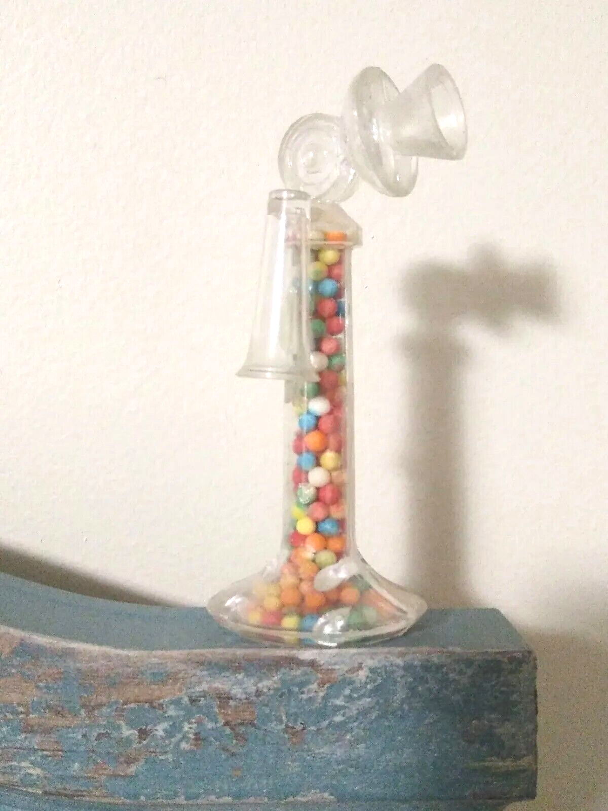 Vintage Full E ROSEN Candlestick TELEPHONE CANDY Container Rosbro Hard ...