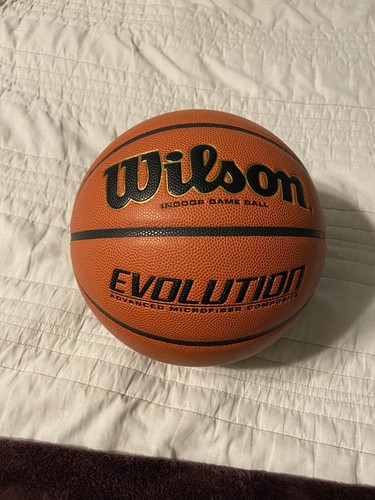 Wilson Evolution Microfiber Composite Indoor Game Basketball Sz 29.5 ...