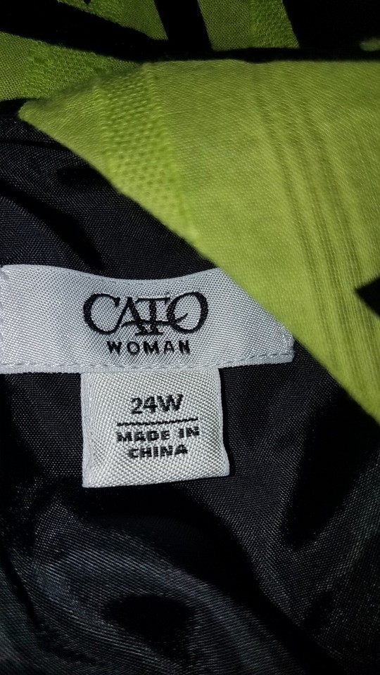 Cato Size 24 Women Cotton Dress Lime Green Boho Stlye Fit And Flare | eBay