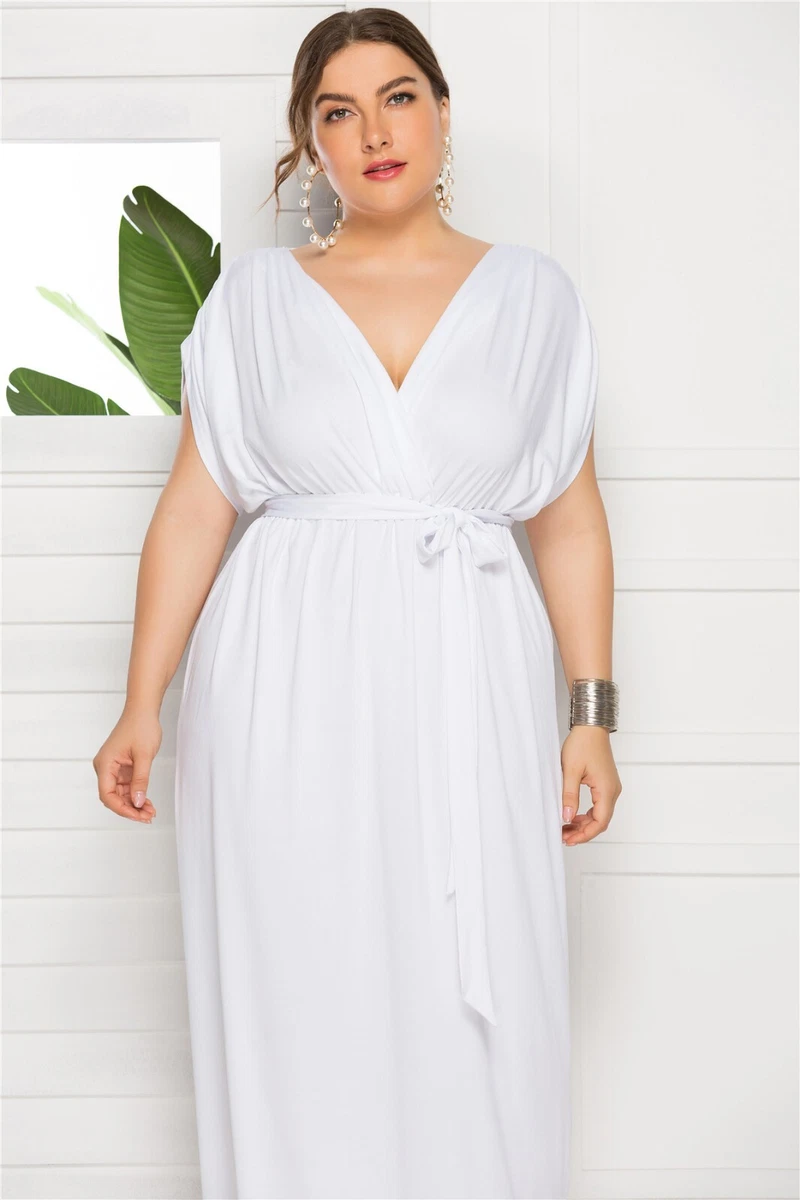 Plus Sizes White Birthday Dress