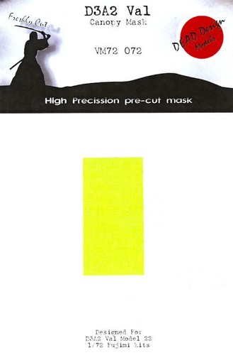 Dead Design 1/72 AICHI D3A2 "VAL" CANOPY PAINT MASK Fujimi Kit | eBay