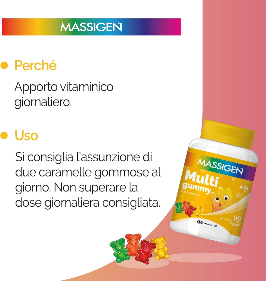 - Multi Gummy, Multivitaminico per Bambini 4-14 Anni, Due Confezioni Da ...