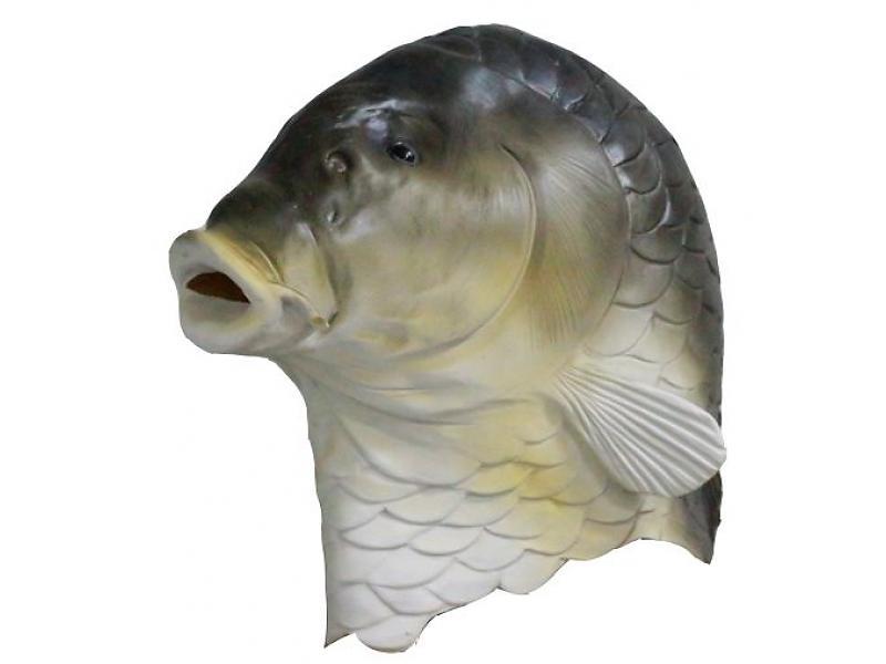 BROWN Fish CARP Mask Full Head Latex Fancy Dress Costume Animal ...