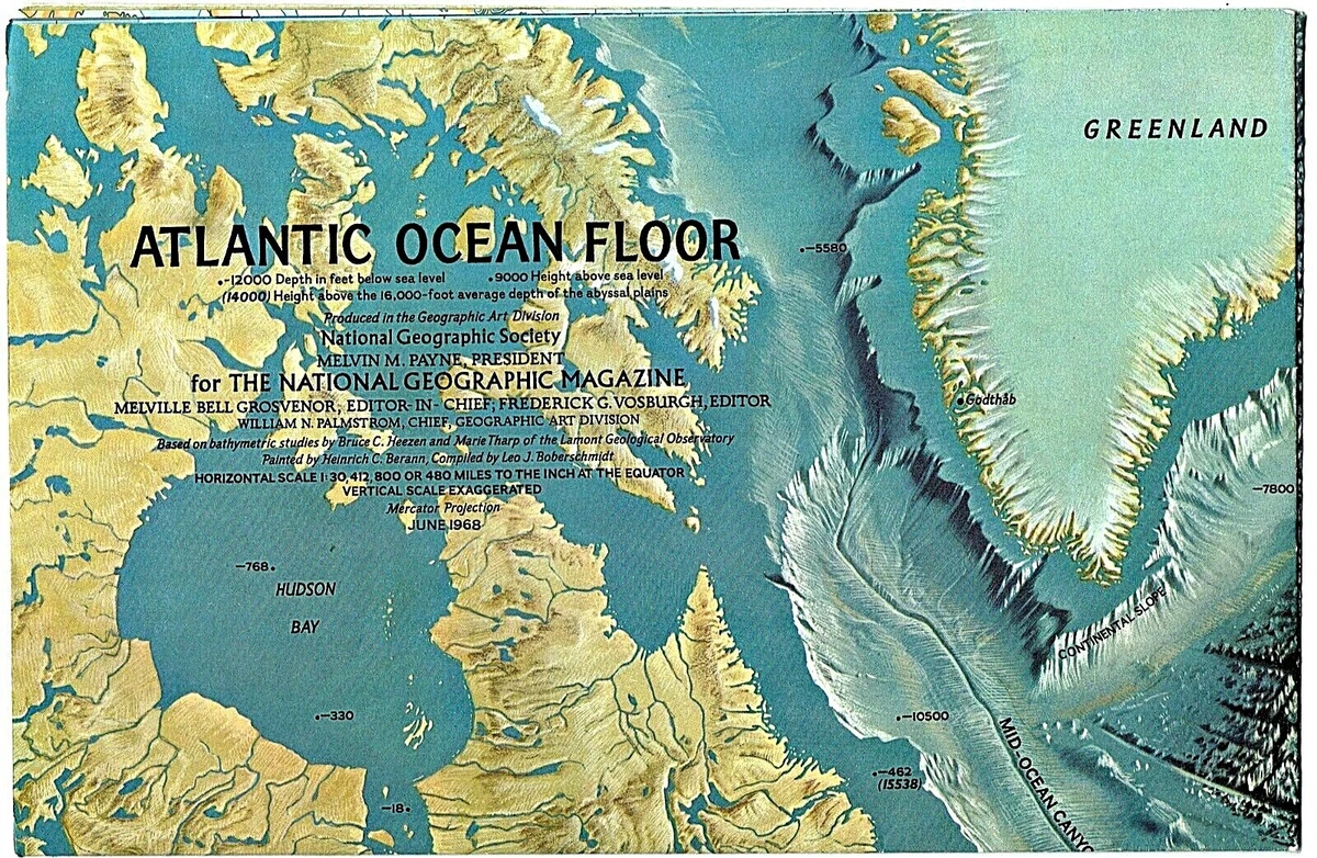 Atlantic Ocean Floor Map