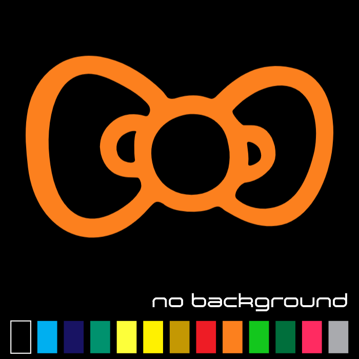 Hello Kitty Bow Sticker Vinyl Decal Car Window Truck Sid Wall Mirror ...