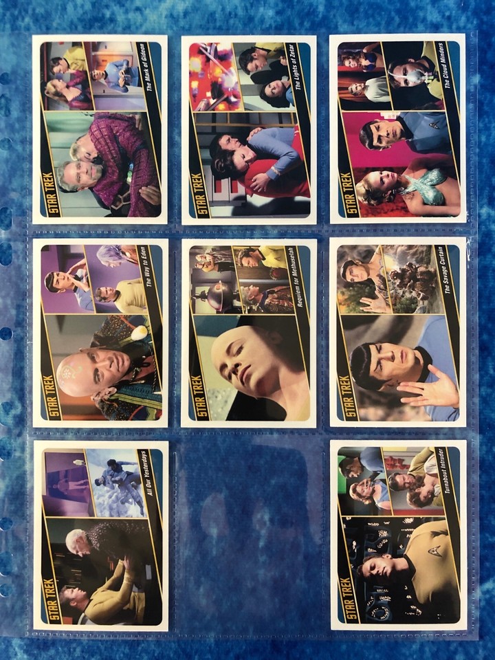 Star Trek TOS: The Captain's Collection complete trading card base set ...