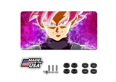 Goku Black Dragon Ball Super HOT License Plate Auto Truck Car Tag Anime ...