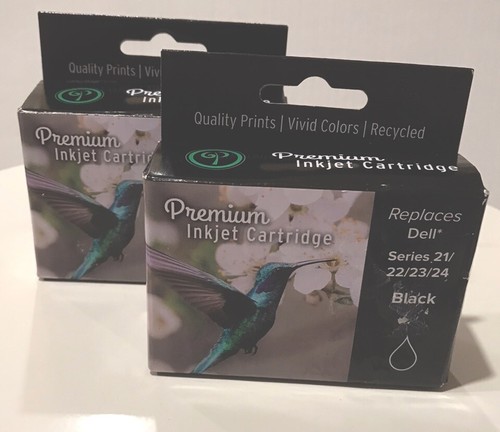 Premium Inkjet Cartridge of Black Ink Replaces Dell Series 21/22/23/24 ...