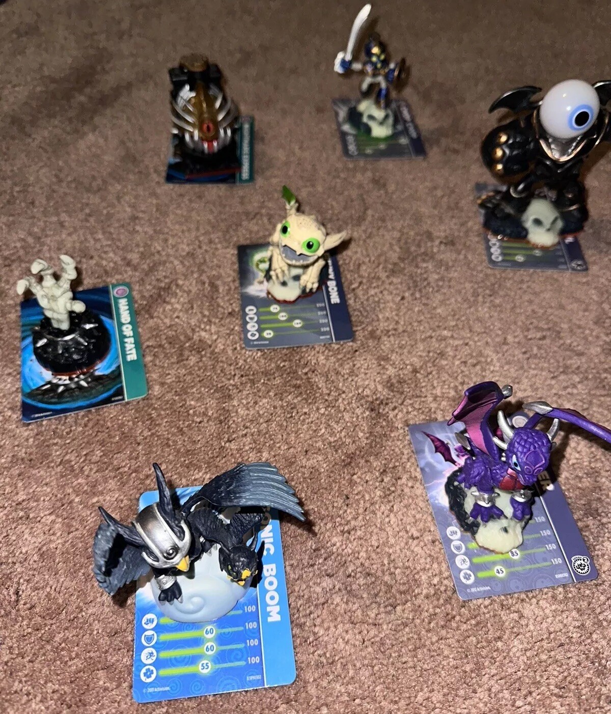 Lot 11 Skylanders Skull Funny Bone Hand Of Fate Cynder Sonic Boom ...