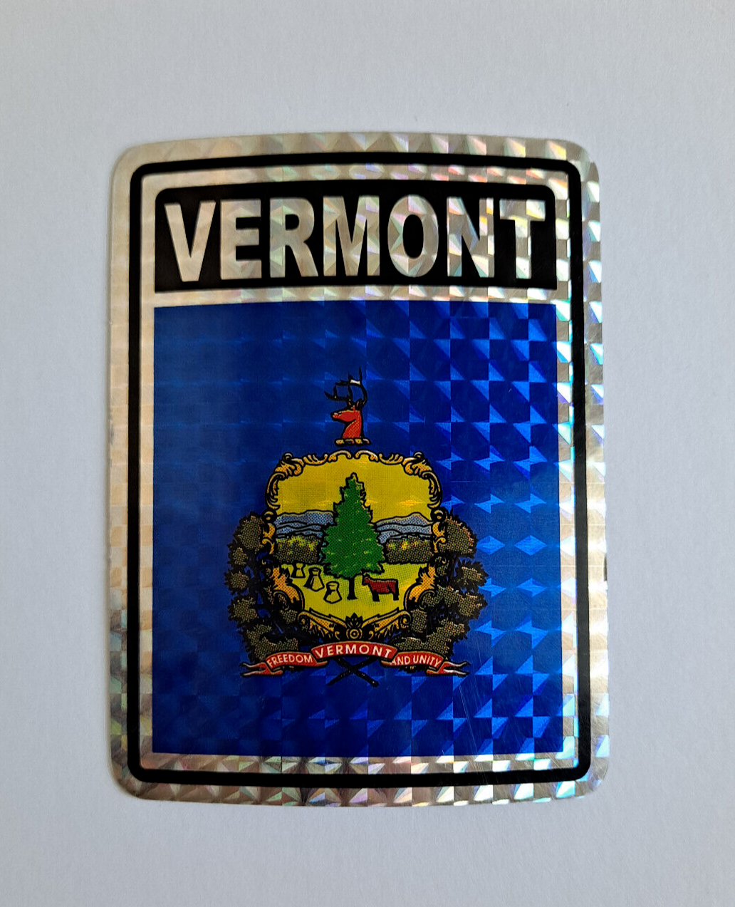 Vermont Flag Reflective Decal Sticker 3"x4" Inches | eBay