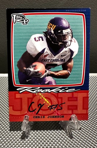 2008 Topps Progression CHRIS JOHNSON Rookie Auto Certified Autograph🔥 ...