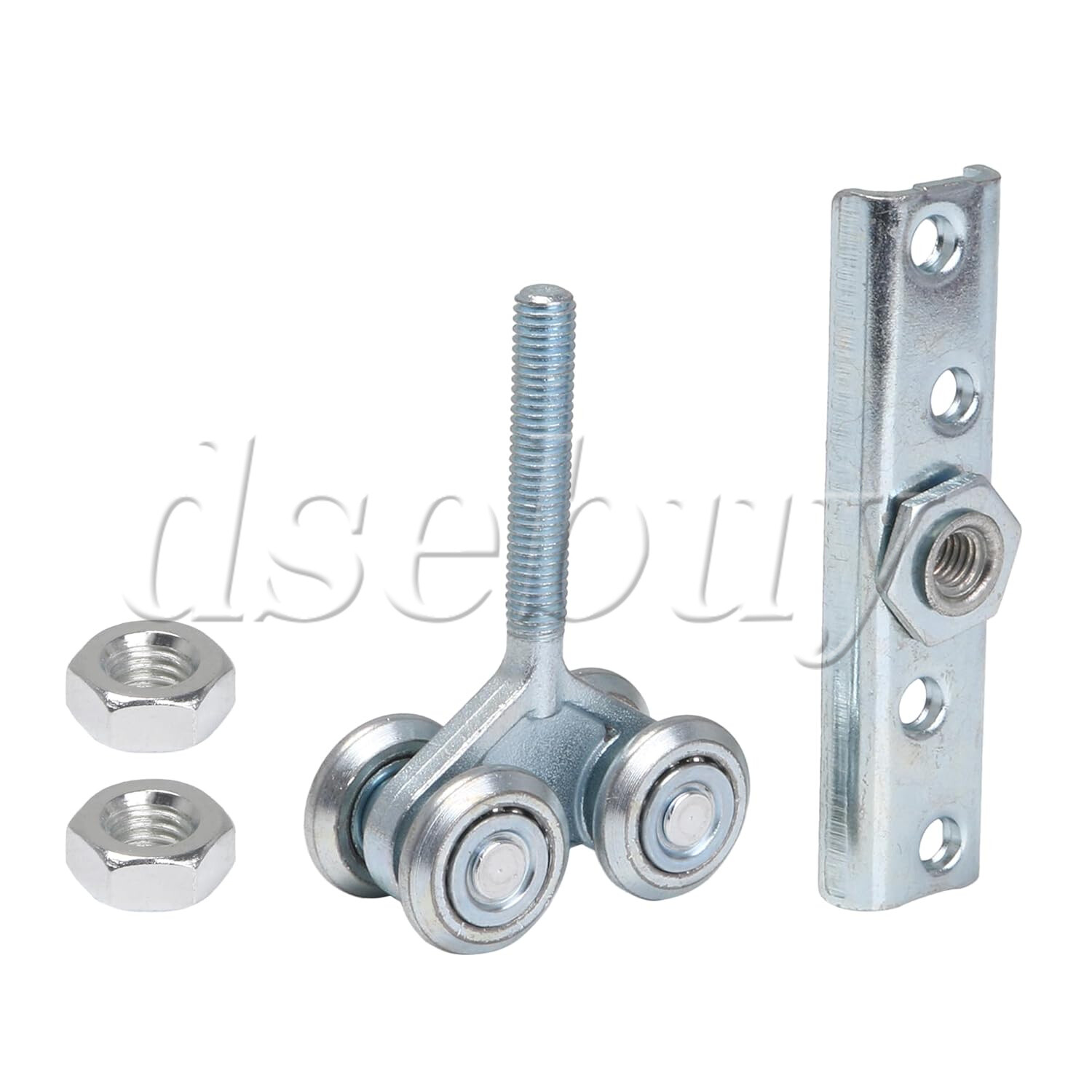 Silver Sliding Door Track Roller Hanging Rail Trolley Wheel H4-3 for ...