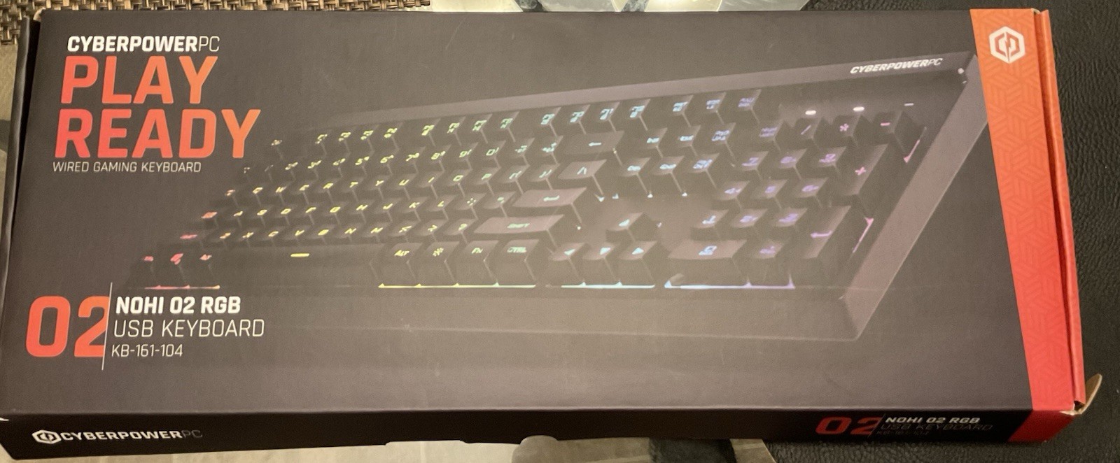 CyberPowerPC 02|Nohi RGB USB Wired Gaming Keyboard Black Lights KB-161 ...