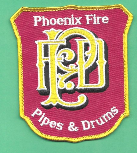 ARIZONA - PHOENIX FIRE DEPT- PIPES & DRUMS UNIT - VERY NICE PATCH | eBay