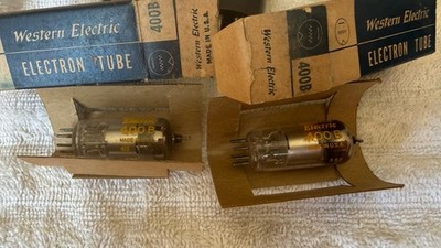 NOS Western Electric 400B Matched Pair Audio Tubes | eBay