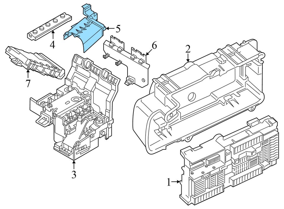 2018-2020 BMW 530E G30 - Positive Battery Terminal / Junction BOX Cover ...