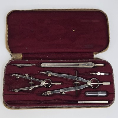 Central Germany Drafting Tool Set in Case 580 Compass drawing Set | eBay
