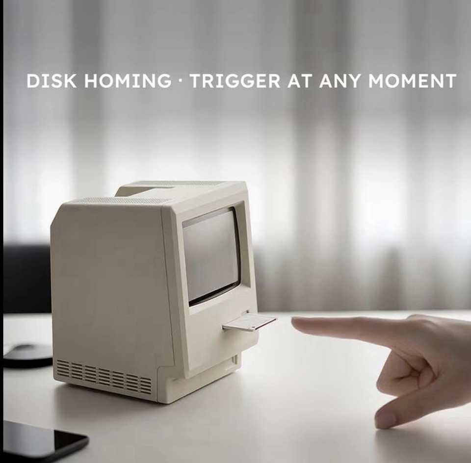 Retro Maclock Macintosh Alarm Clock A Desktop Ornament with Digital LED ...