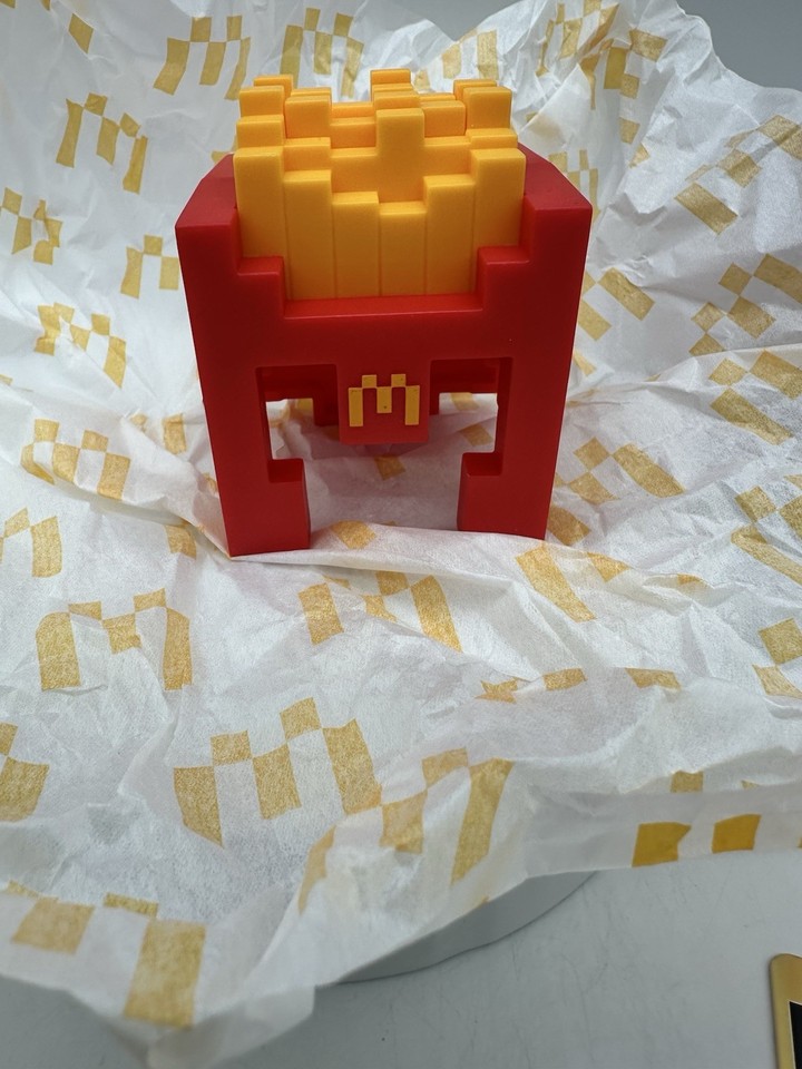 McDonald’s Minecraft Movie Fry Helmet Fries Hat Toy Game Code Happy ...