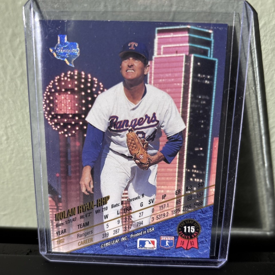 Nolan Ryan 1993 Leaf #115 Baseball Card | eBay