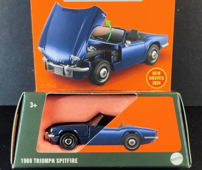 Matchbox 1969 Triumph Spitfire Blue #2 Moving Parts 2024 (In-Stock) New ...