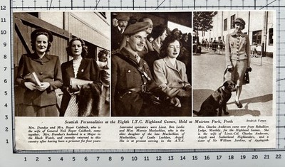 Scottish Personalities - 8th ITC Highland Games Muirton Perth - 1945 ...