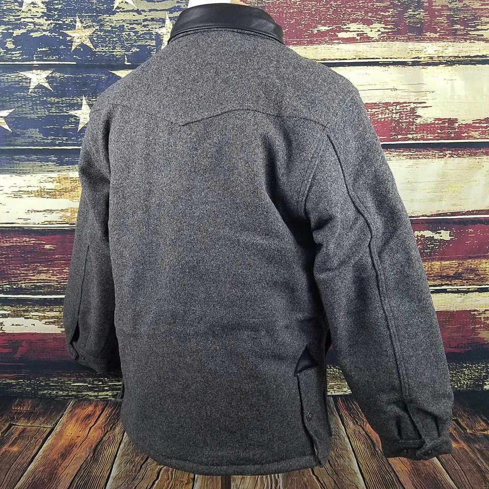 Wyoming Traders Mens 100% Wool Cowboy Western Insulated Ranch Oversized ...