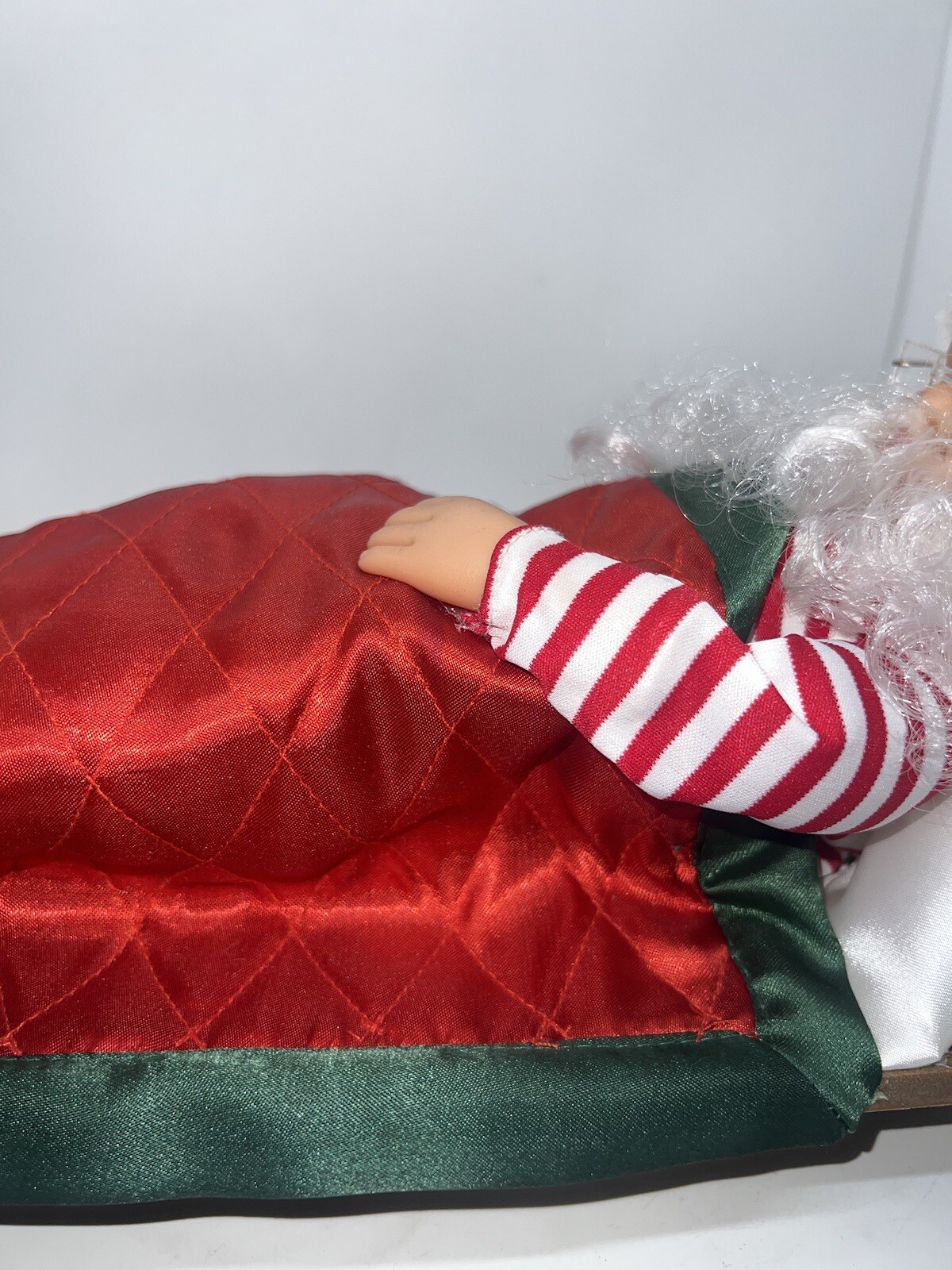 Vintage Christmas Sleeping Santa Animated Snoring Whistling Working ...