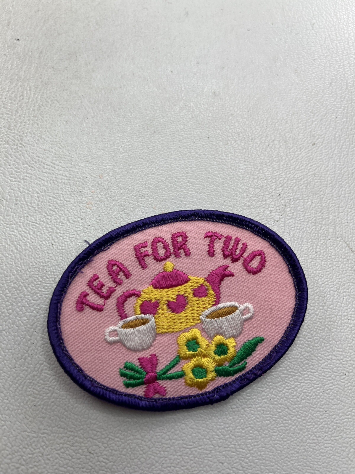 Fancy Teacup TEA FOR TWO Patch Tea Party K042 | eBay