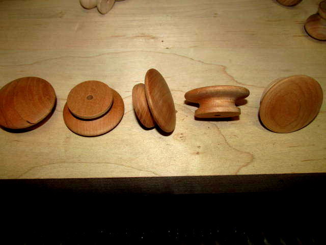 Cherry Wood Cabinet Knobs