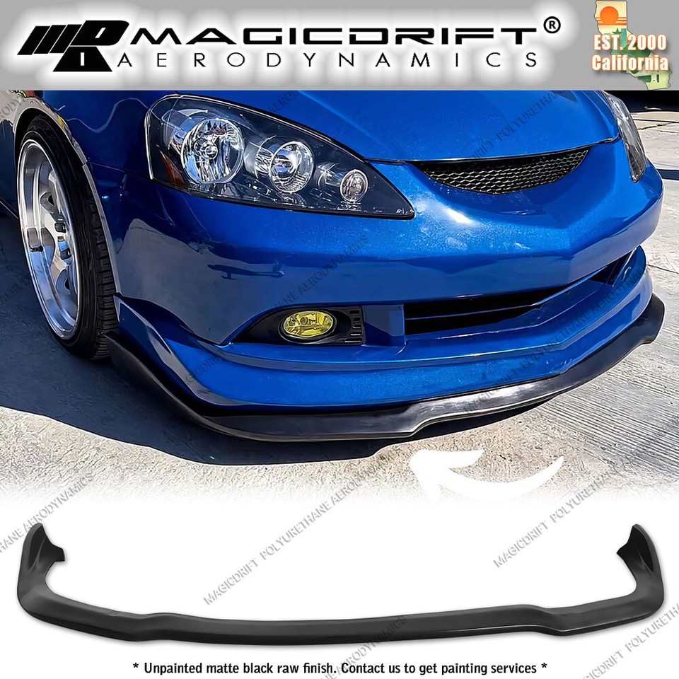 For 02 03 04 05 06 Acura RSX Front Bumper Add-on Winglet Diffuser ...