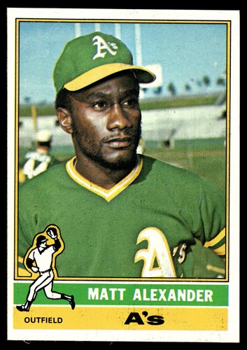 1976 Topps #382 Matt Alexander Rookie Oakland Athletics | eBay